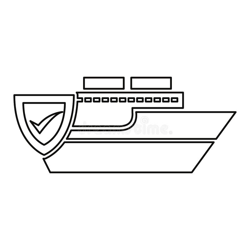 Ship Check Mark Transport Delivery Stock Illustration - Illustration of ...