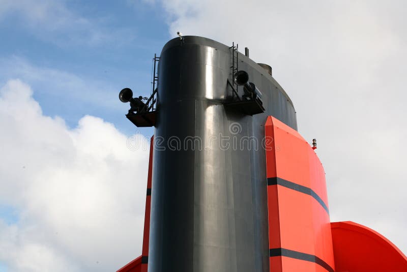 Ship chimney stock image. Image of boat, shipyard, ocean - 398821