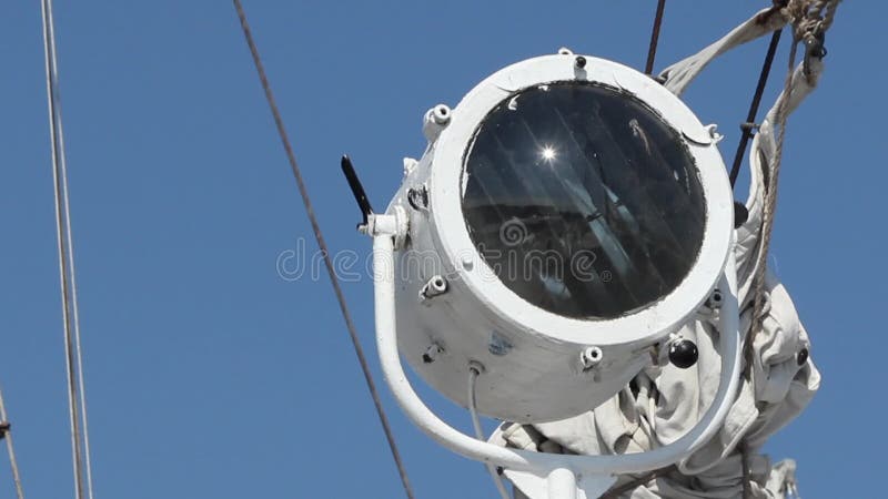 Ship Communication Spotlight Stock Footage - Video of navigation ...