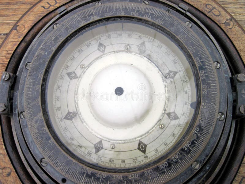 Ship compass stock photo. Image of ship, south, glass - 20926990