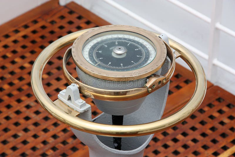 Ship Compass stock photo. Image of stand, background, isolated - 7949716
