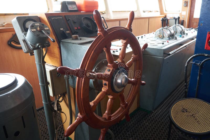 Ship Control Bridge Navigation Nautical Drive Sea Stock Photo - Image ...
