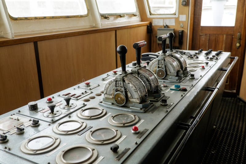 Ship control bridge stock image. Image of front, control - 52252745