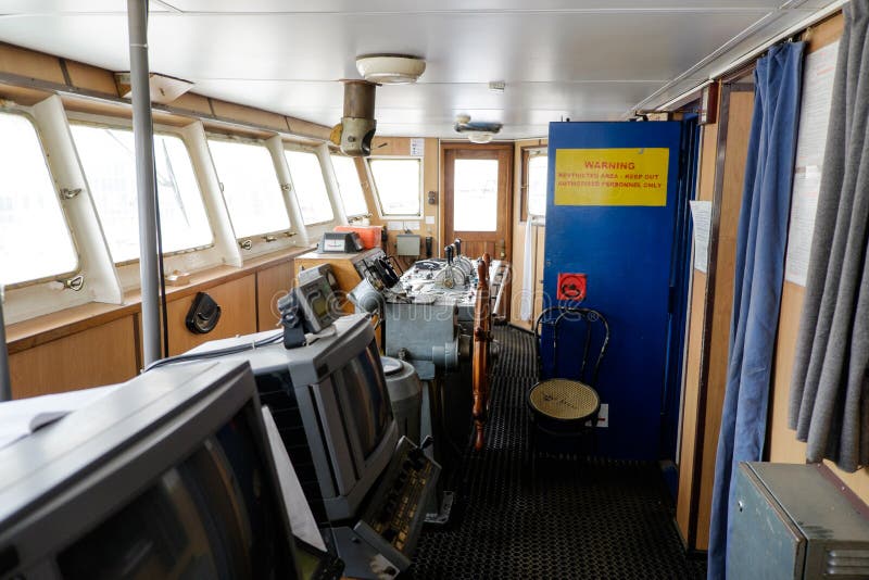 Ship control bridge stock image. Image of maritime, cruise - 52257877
