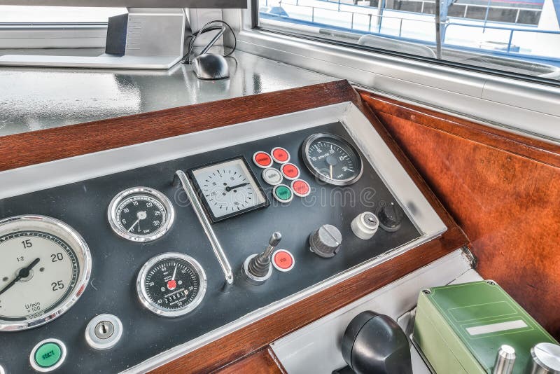 Ship Control Panel in Cockpit Stock Image - Image of switch, modern ...