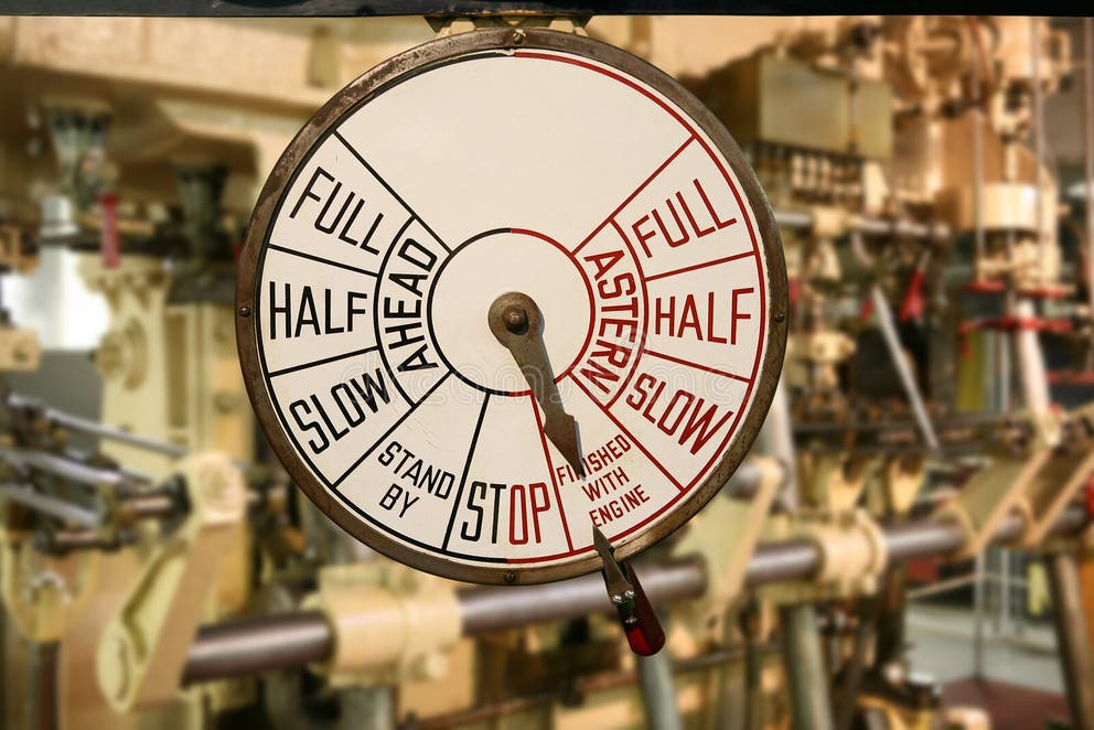 Ship Controls stock image. Image of steel, powerful, streer - 1146567