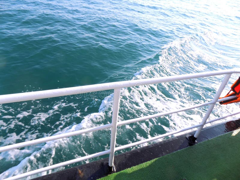 Ship Cuts the Wave Leaving a Foam Stock Image - Image of tourism ...