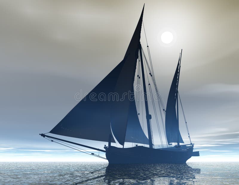 Ship stock illustration. Illustration of sailingship - 34745448