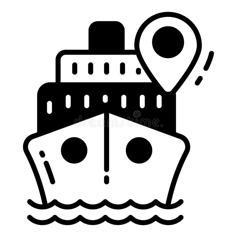 Ship Direction Icon Related Map Location and Navigation Black Icon ...