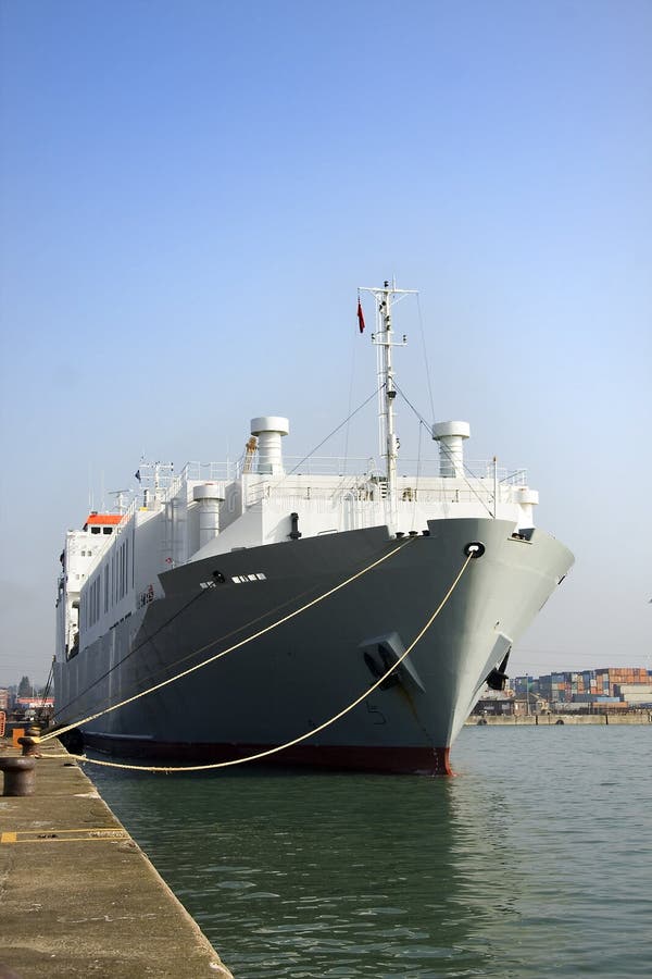 Ship in dock stock image. Image of shipping, port, industry - 6841717