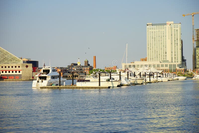 Ship Dock in Baltimore Inner Harbor Editorial Image - Image of bank ...