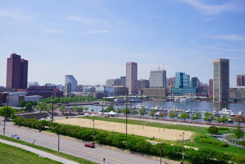 Ship Dock in Baltimore Inner Harbor Editorial Stock Photo - Image of ...