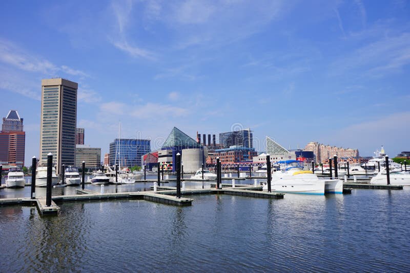 Ship Dock in Baltimore Inner Harbor Editorial Image - Image of harbor ...