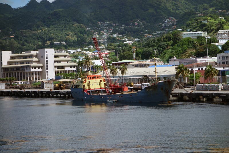 A Ship Docked at Kingstown Harbour Editorial Image - Image of hull ...