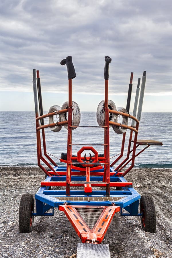Ship Docking Platform Beach Stock Photo - Image of industrial, port ...
