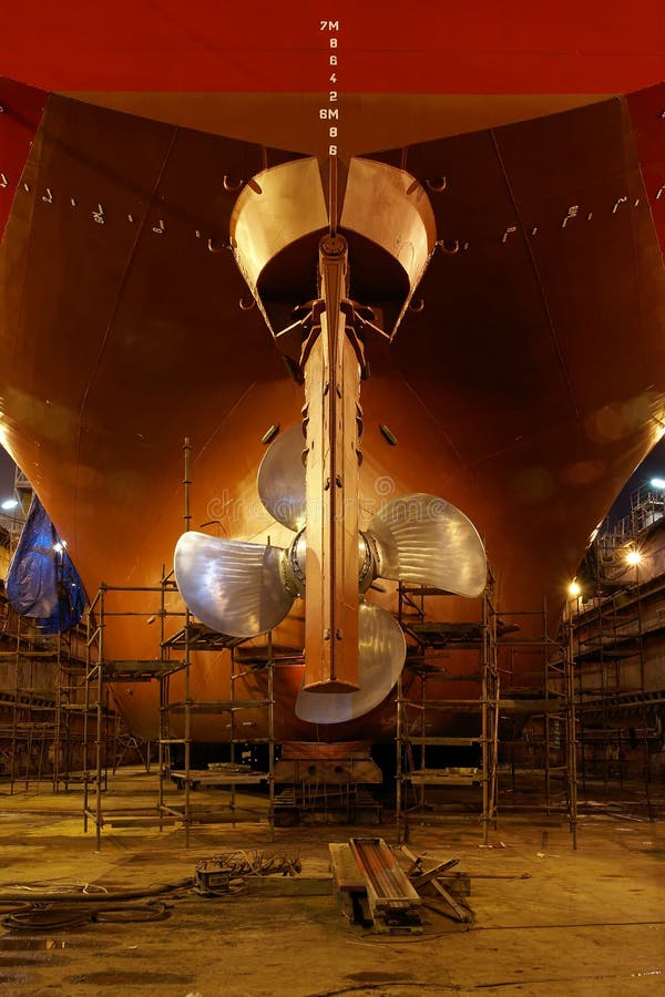 Ship repairs in dry dock stock image. Image of shipping - 7212891
