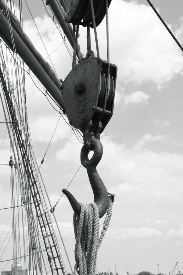 Ship elements stock photo. Image of ship, sail, pulley - 19967024