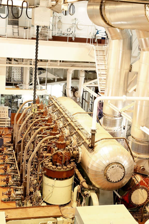 Ship engine stock image. Image of transmission, diesel - 23690333