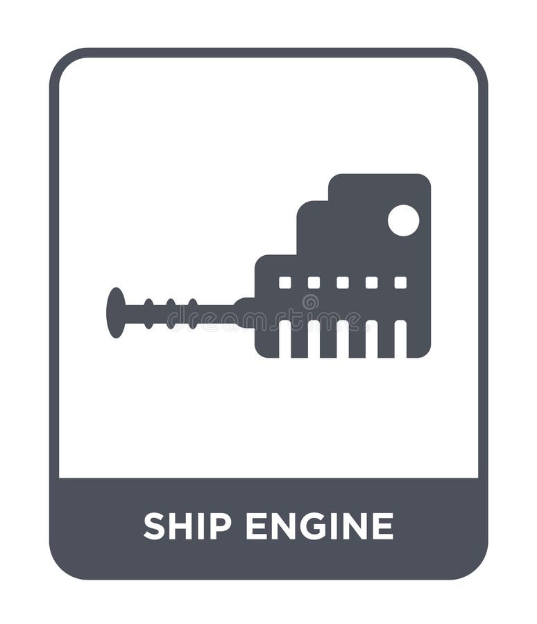 Ship Engine Icon. Trendy Modern Flat Linear Vector Ship Engine I Stock ...
