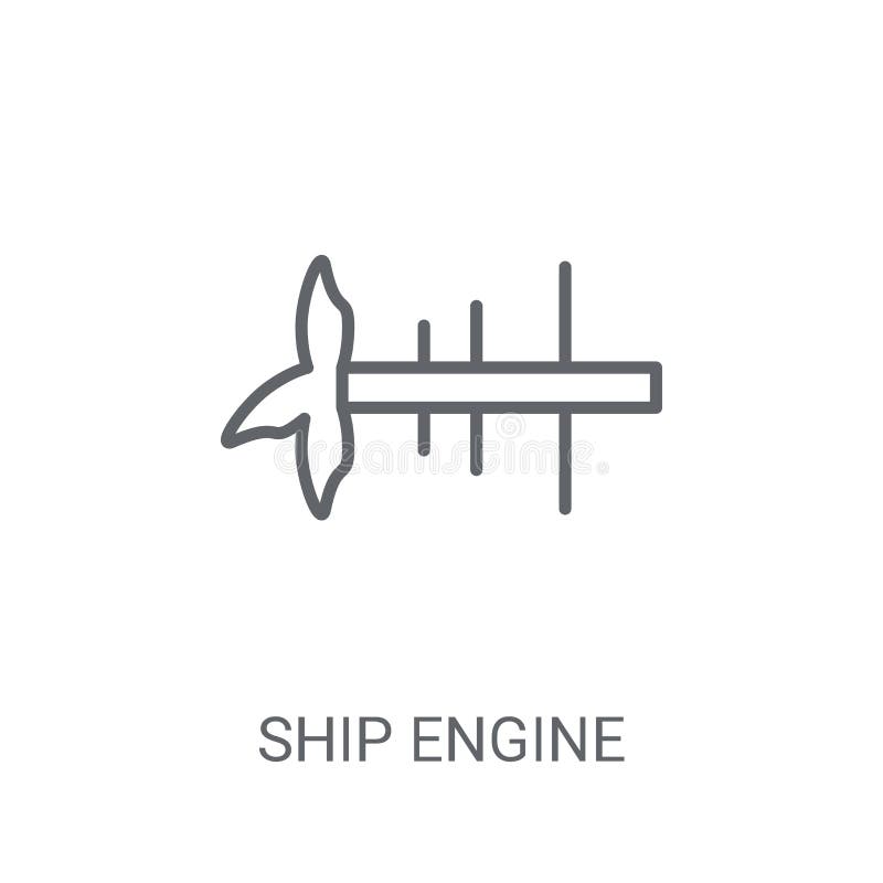 Ship Engine Propeller Icon. Trendy Ship Engine Propeller Logo Co Stock ...