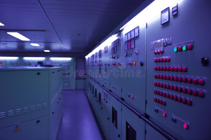 Ship engine room stock image. Image of switch, energy - 49822329