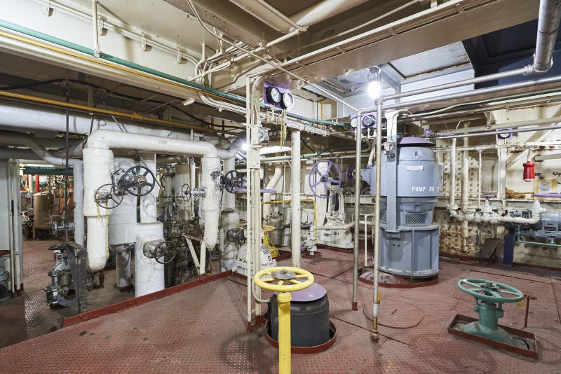 Ship engine room editorial photo. Image of steamship - 265364461