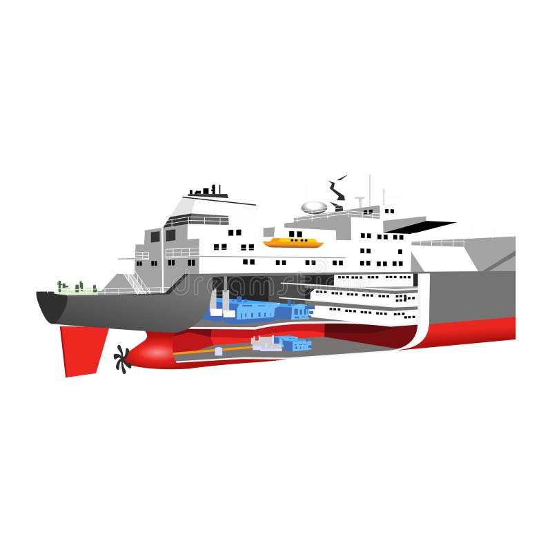 Ship engineering system stock illustration. Illustration of shipping ...