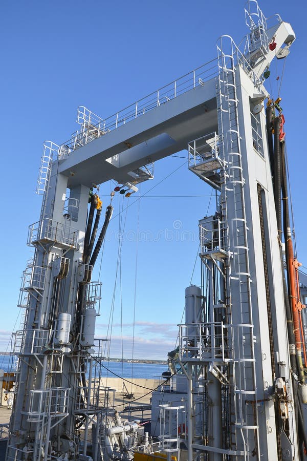 Ship equipment. stock photo. Image of deck, deployment - 53304996
