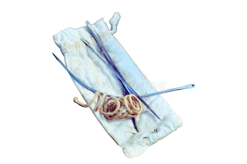 Ship Equipment for the Needs of Sailors on Deck, Isolated on a White Ba ...