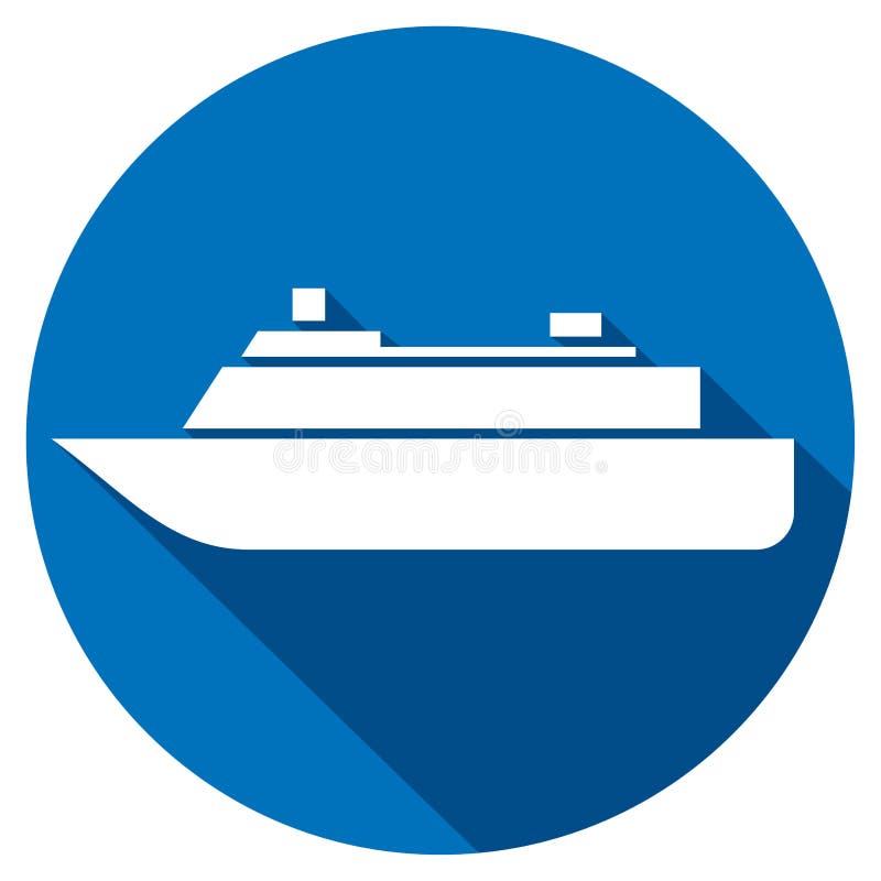 Ship Flat Icon Vector Illustration Stock Vector - Illustration of ...