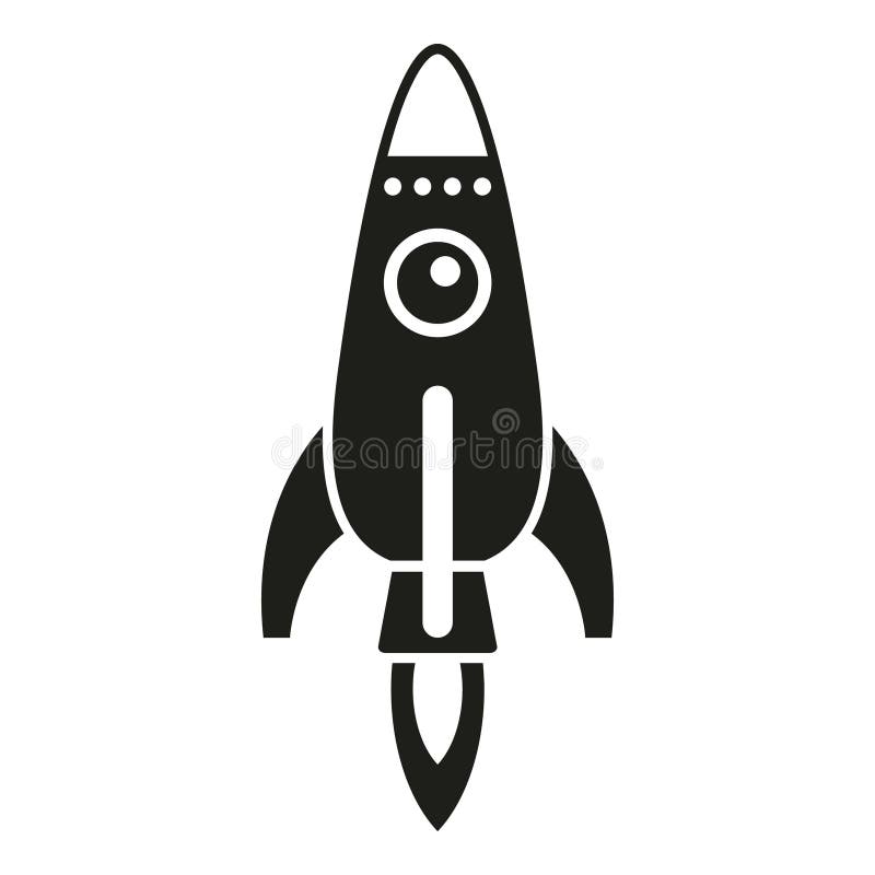 Ship Fly Icon Simple Vector. Space Rocket Stock Vector - Illustration ...