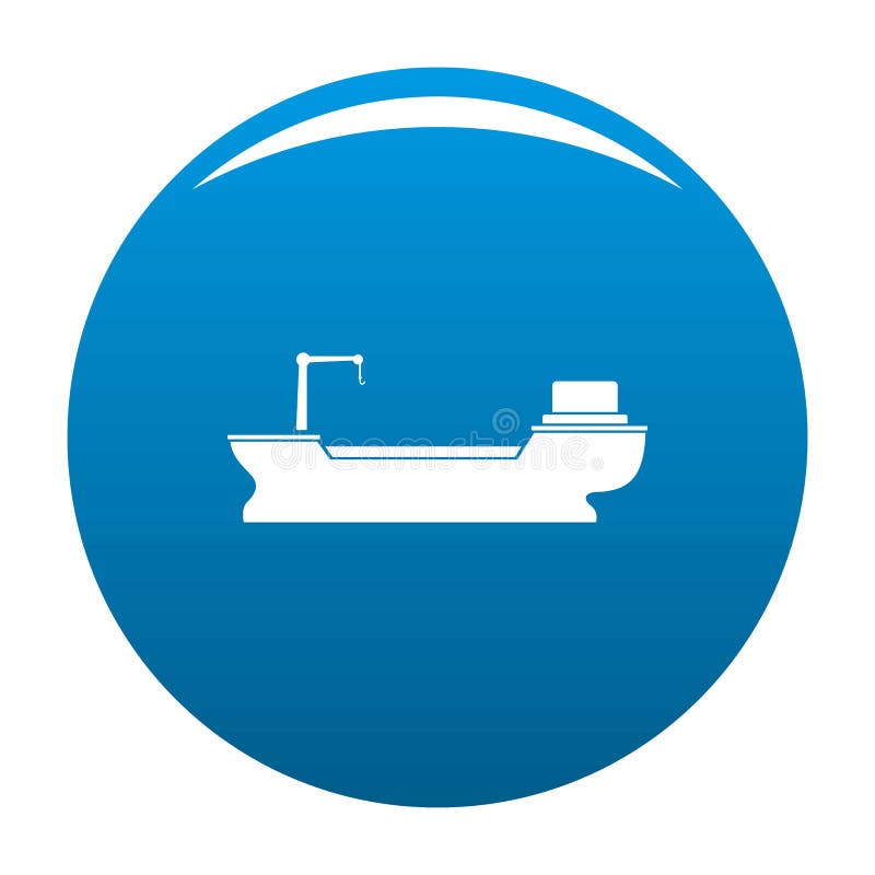 Ship freight icon blue stock illustration. Illustration of label ...