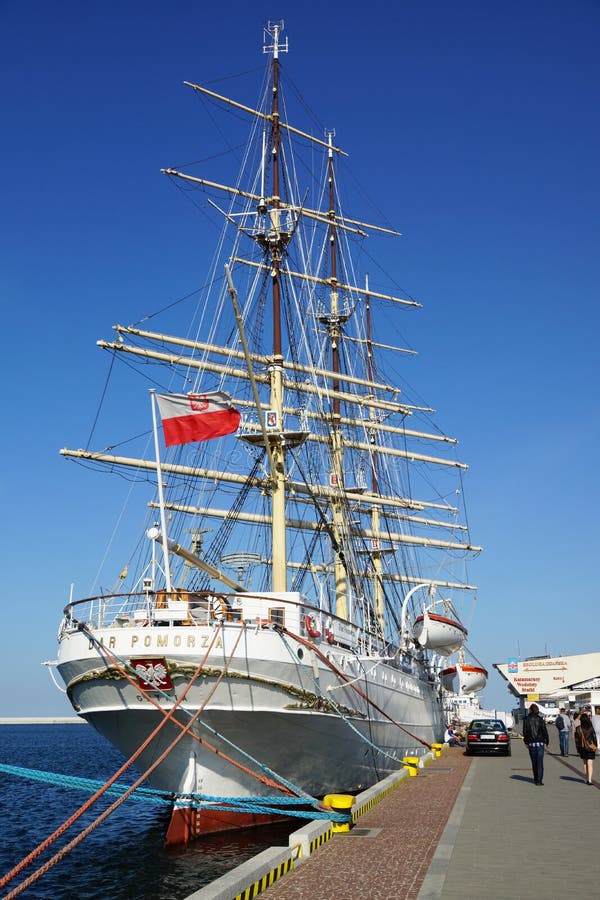 Ship in Gdynia editorial stock photo. Image of coast - 25010348