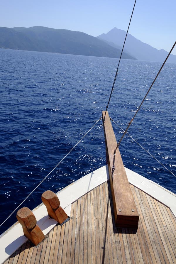 Ship heading to sea stock photo. Image of landscape, green - 58828076