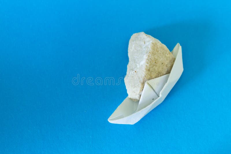 Ship with Heavy Stone on it Stock Image - Image of coast, sink: 162796059