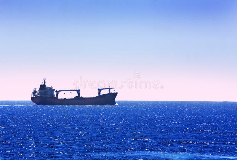 Ship the horizon stock photo. Image of sailing, landscape - 11350060