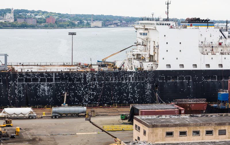 Ship Hull Repair stock photo. Image of yard, boat, metal - 45079206
