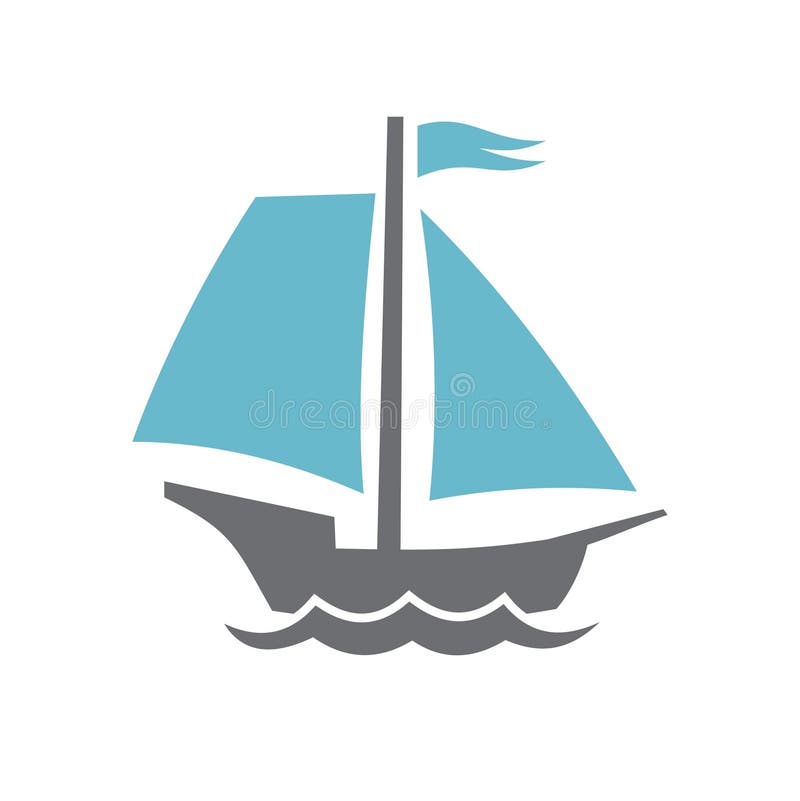 Ship Icon on Background for Graphic and Web Design. Simple Vector Sign ...