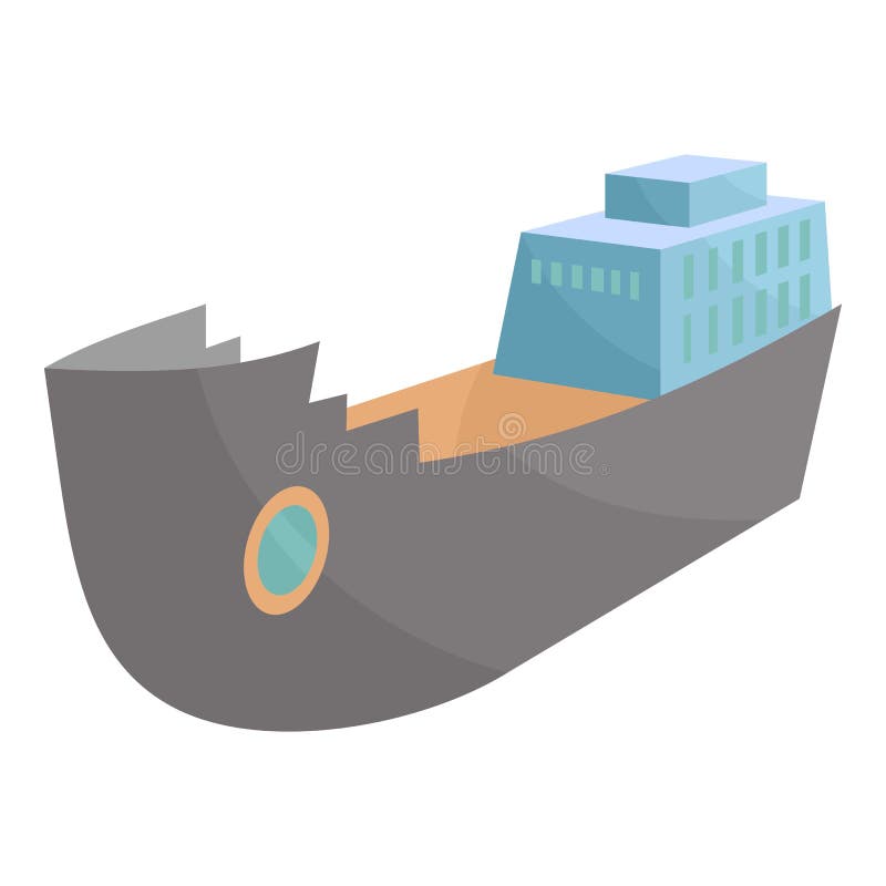 Ship icon, cartoon style stock vector. Illustration of ocean - 78761543