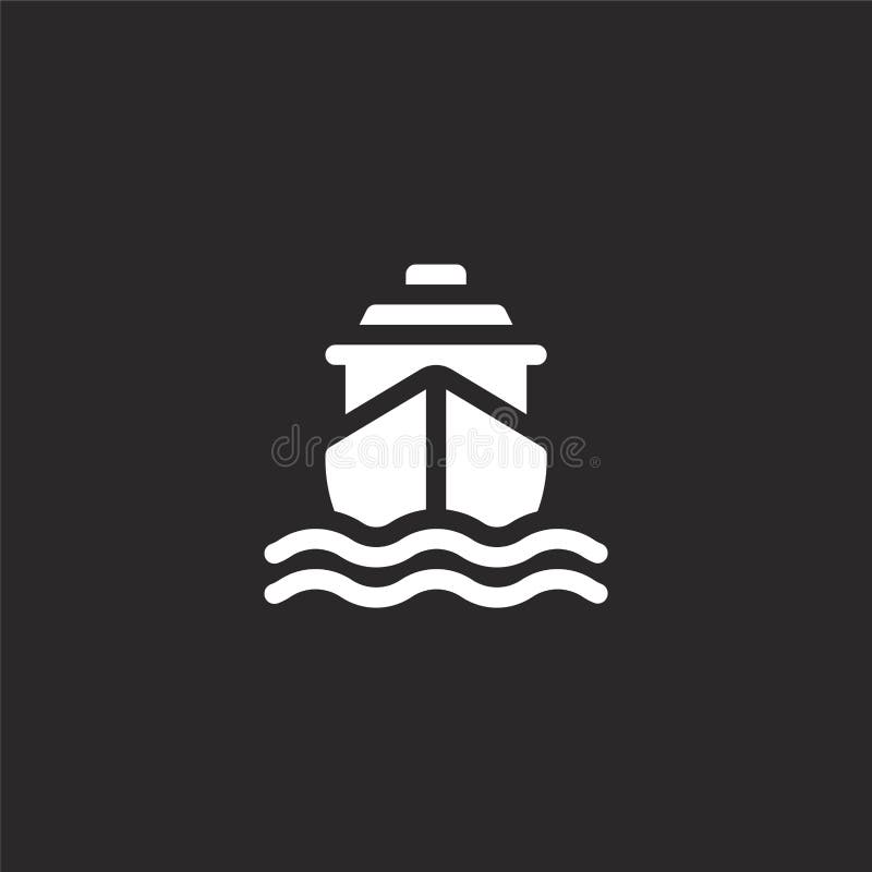 Ship Icon. Filled Ship Icon for Website Design and Mobile, App ...