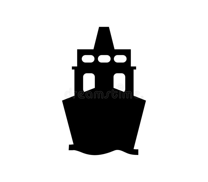Ship Icon Illustrated in Vector on White Background Stock Illustration ...