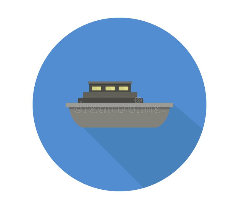 Ship Icon Illustrated in Vector on White Background Stock Illustration ...