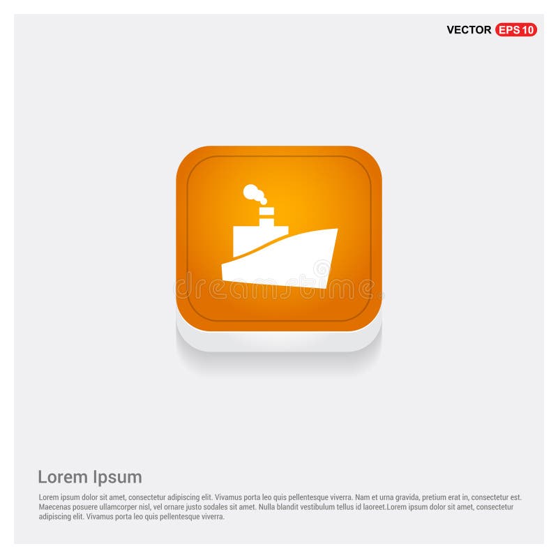 Ship icon stock vector. Illustration of sign, sail, shipping - 132450442