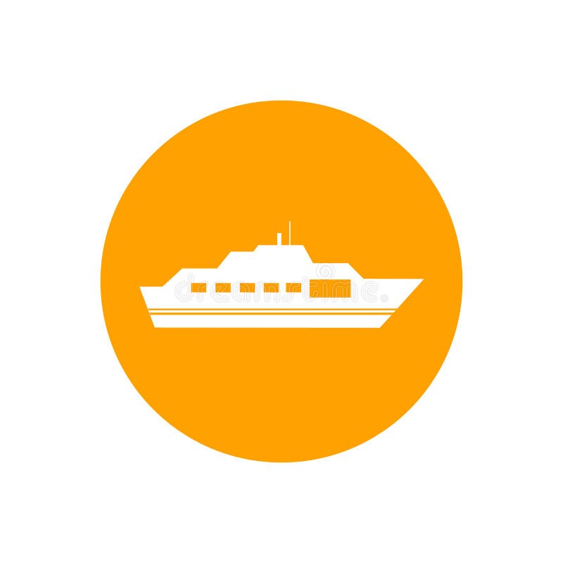 Ship Icon Vector Illustration on the White Background. Stock Vector ...