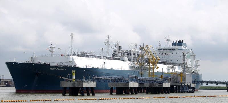 The Ship Independence is a Natural Gas Terminal in the Port of Klaipeda ...
