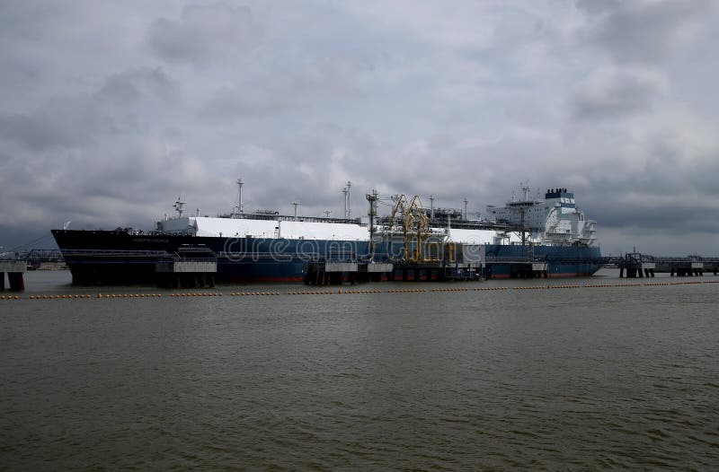 The Ship Independence is a Natural Gas Terminal in the Port of Klaipeda ...