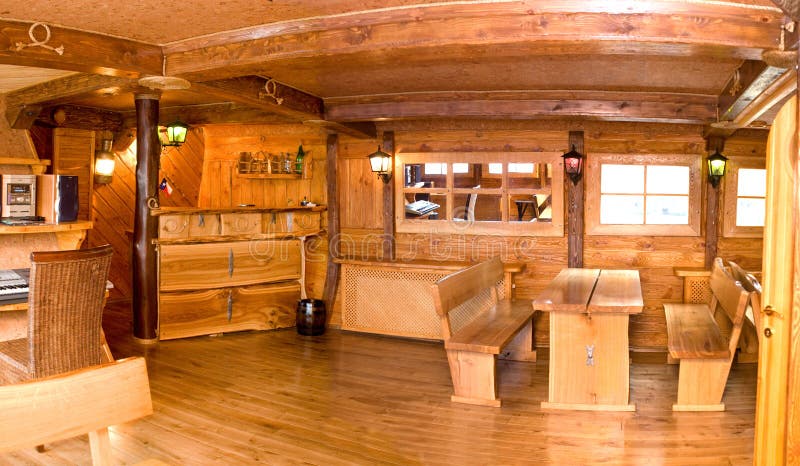 Ship Interior 2 stock photo. Image of table, night, river - 4597692