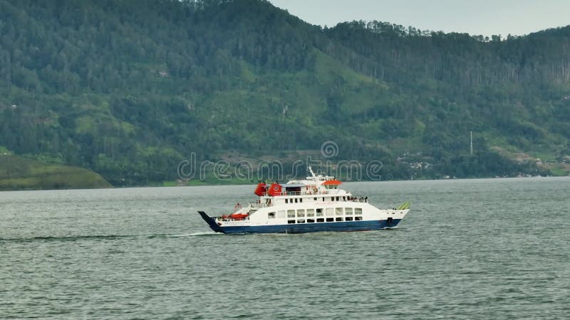 Toba Lake and Ship. Sumatra, Indonesia. Stock Video - Video of ...