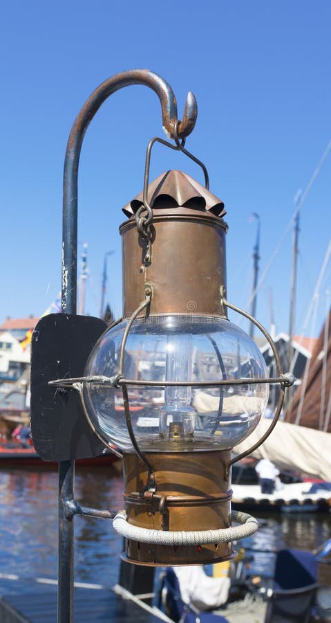 Old ship lantern stock photo. Image of boat, bulb, lantern - 24936836