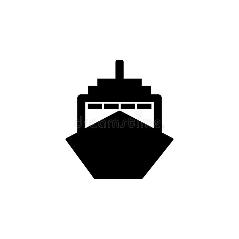 Ship Liner Flat Vector Icon Stock Vector - Illustration of travel ...